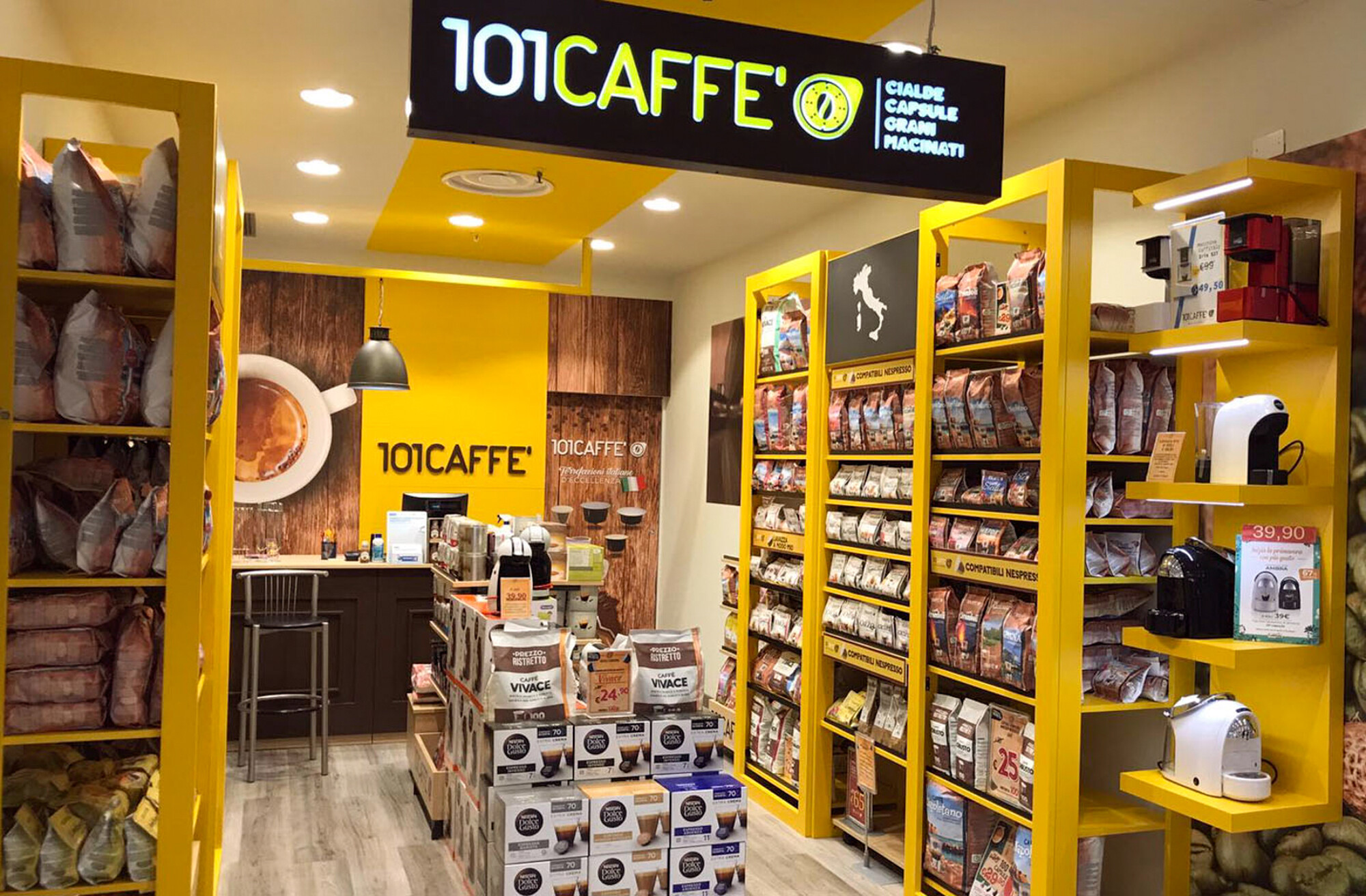Realizzazione Nuovo Punto Vendita 101 Caffè